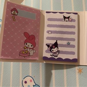 Sanrio | Office | Sanrio Characters Bookstyle Foldable Memo Pad Note ...